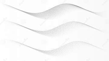 Set of Abstract Black Wave Lines Elements Isolated on White Background ...