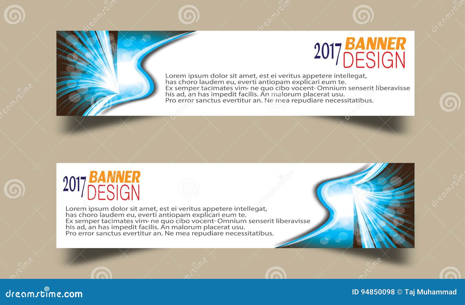 Set of Abstract Business Wave Banner Header Backgrounds . Stock ...