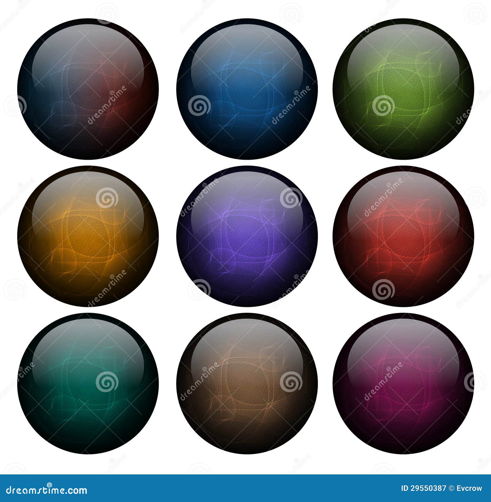 Set of abstract buttons stock vector. Illustration of green - 29550387