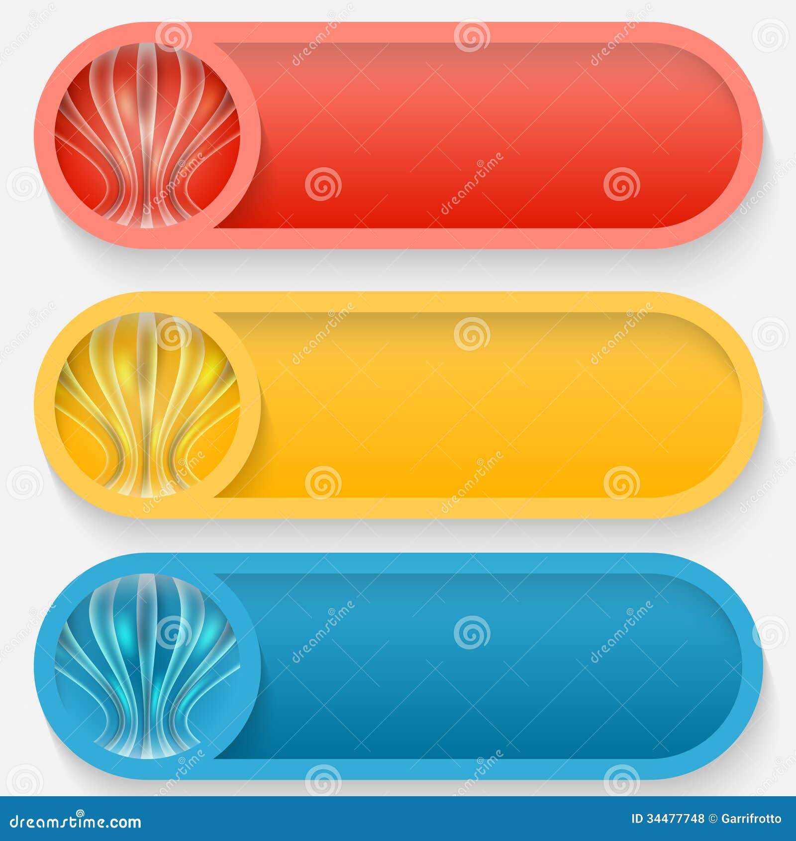Set abstract buttons stock vector. Illustration of blue - 34477748