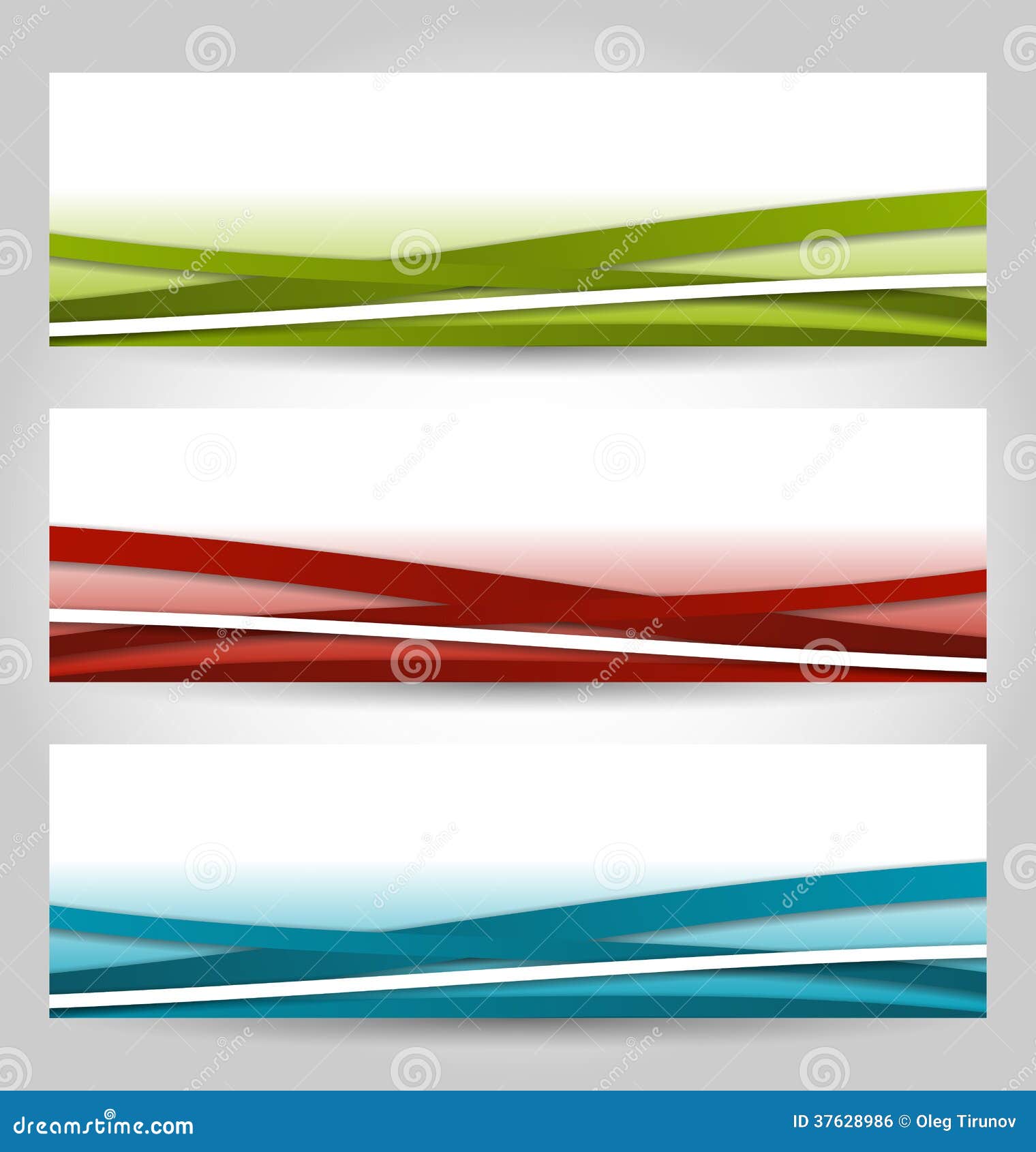Set Abstract Colorful Banners with Lines Stock Vector - Illustration of ...