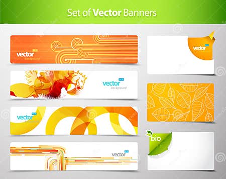 Set of Abstract Colorful Web Headers. Stock Vector - Illustration of ...