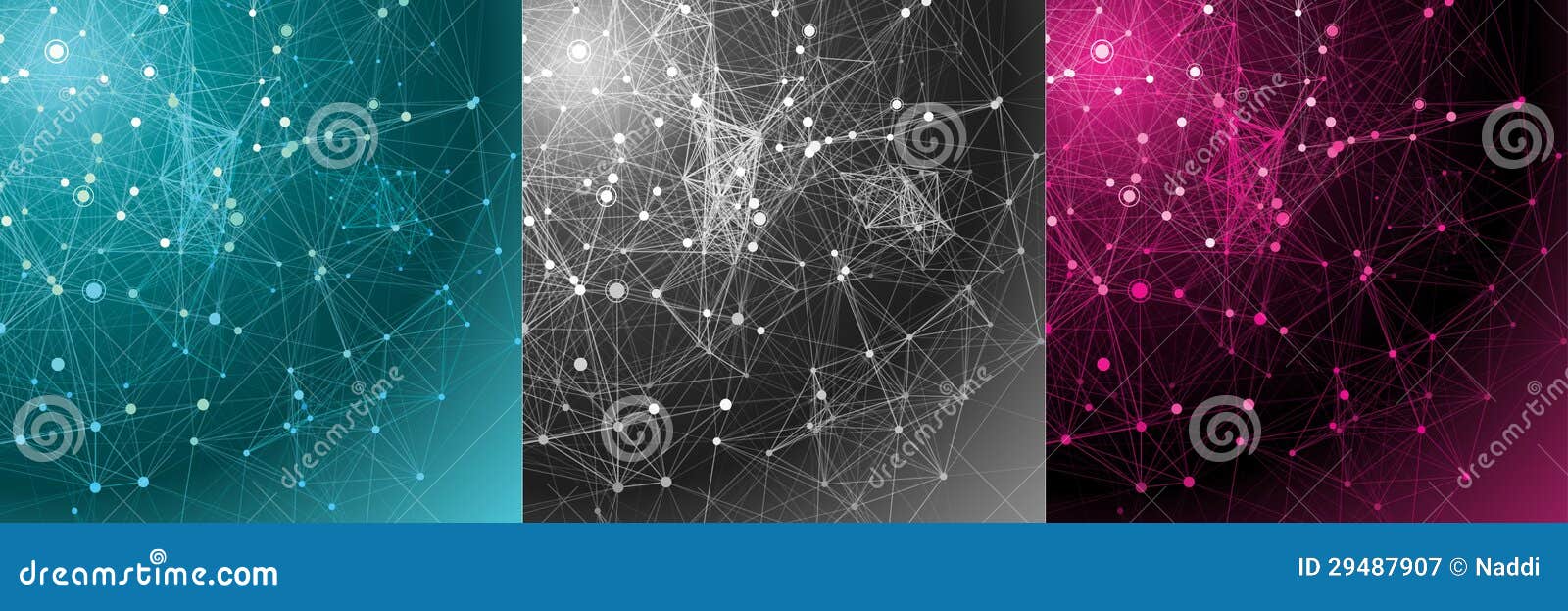 Set Abstract Communication Backgrounds. Stock Vector - Illustration of ...