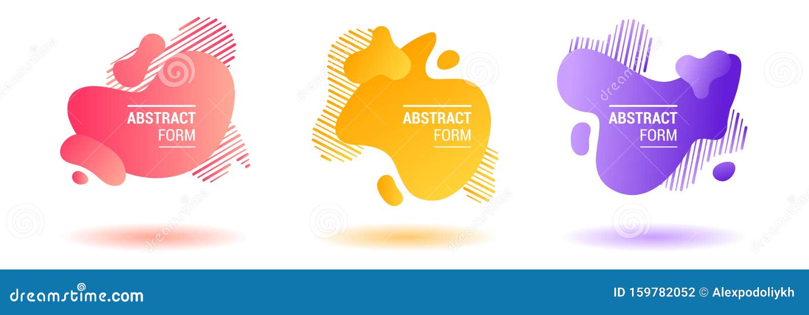 Set of Abstract Design Elements. Buble Web Template Stock Vector ...