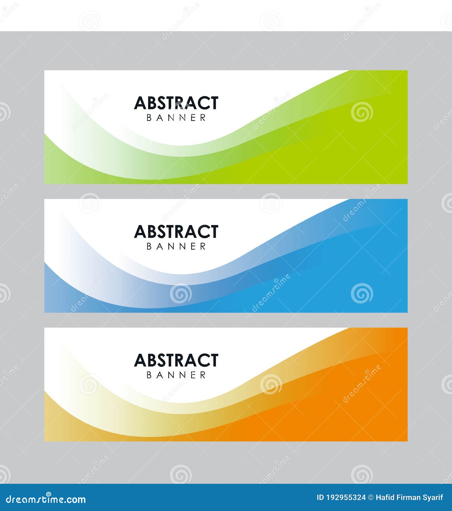Abstract Colorful Flowing Banner Design Template Vector Stock Vector ...