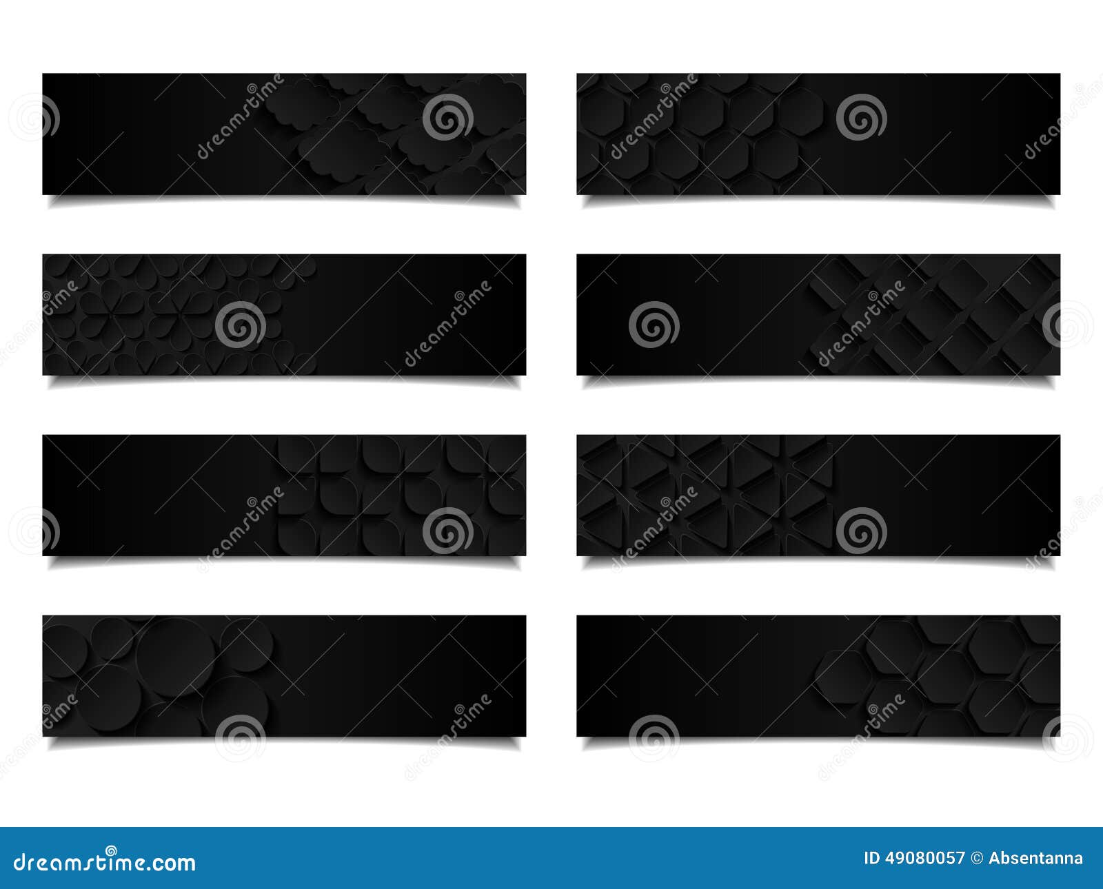 Set of Abstract Geometric Banners Stock Vector - Illustration of gear ...