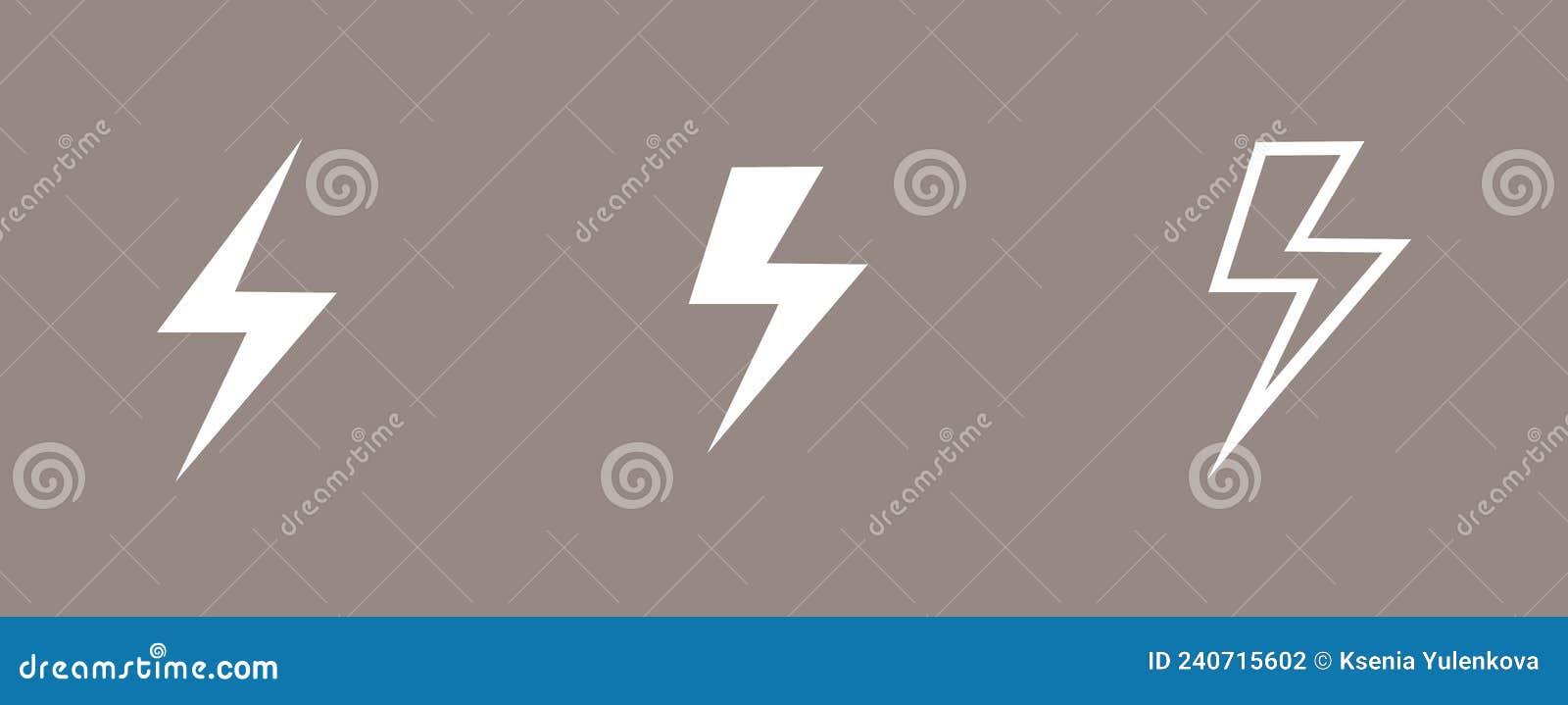 A Set of Abstract Geometric Shapes in the Shape of a Lightning Bolt ...