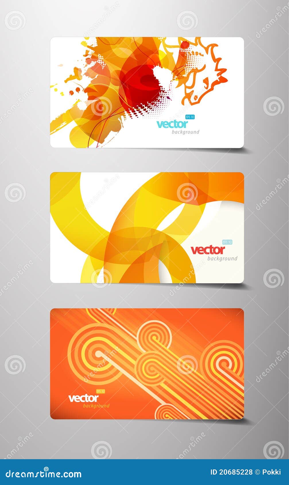 Set of Abstract Gift Cards. Stock Vector - Illustration of curve, card ...