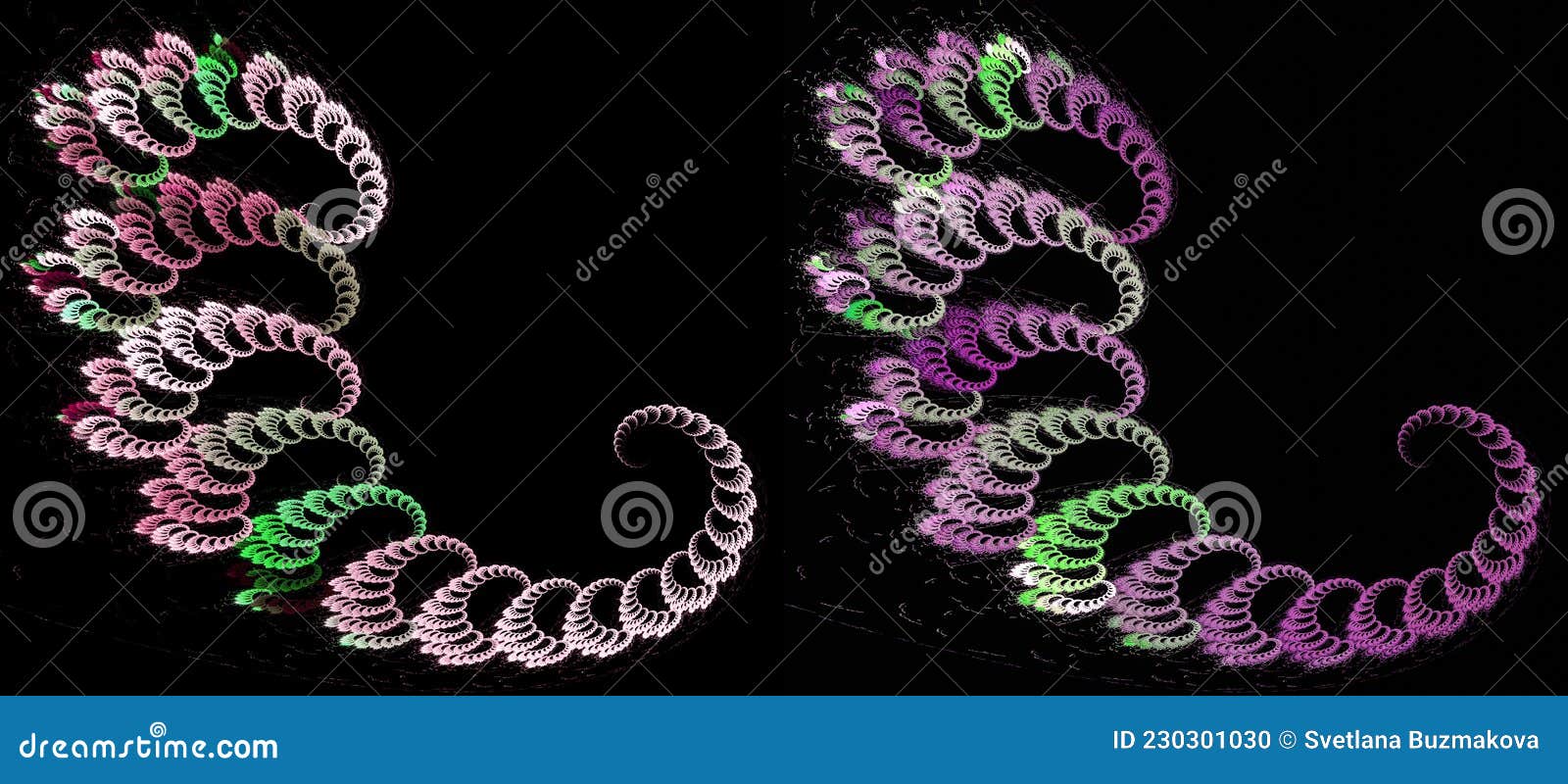 A Set of Abstract Graphic Elements Consisting of Many Small Green and ...