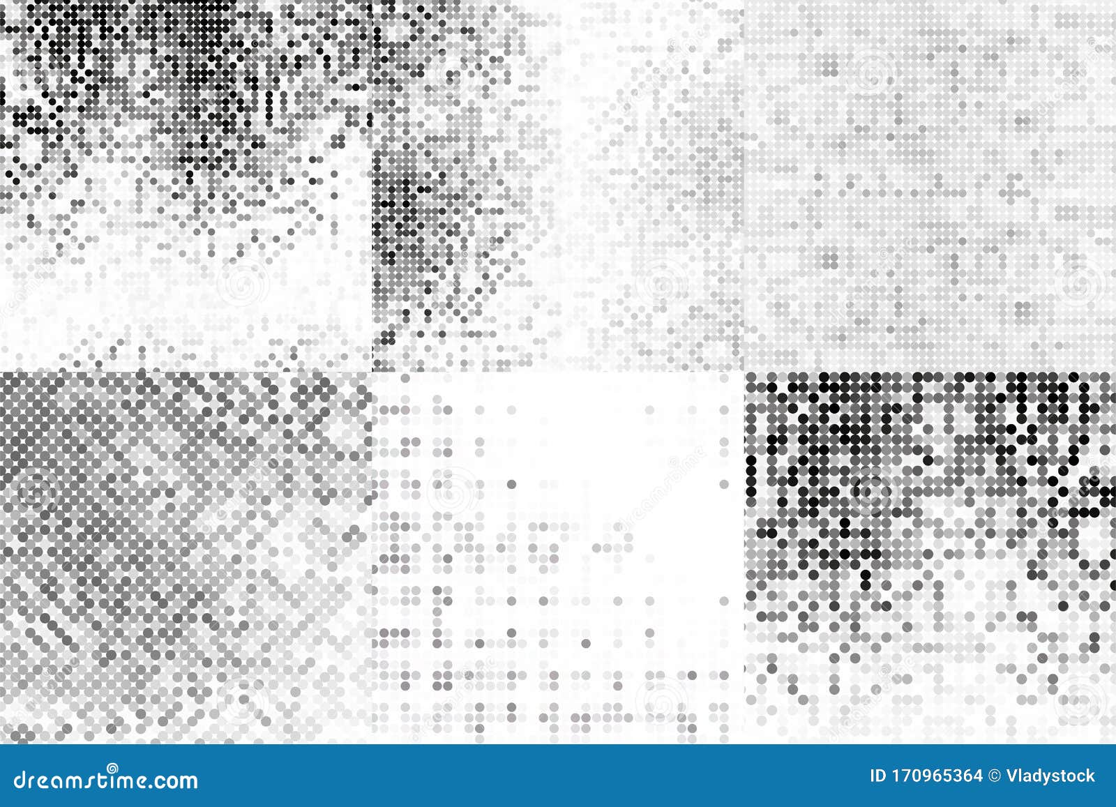 Set of Abstract Gray Backgrounds with Squares. Geometric Texture Stock ...