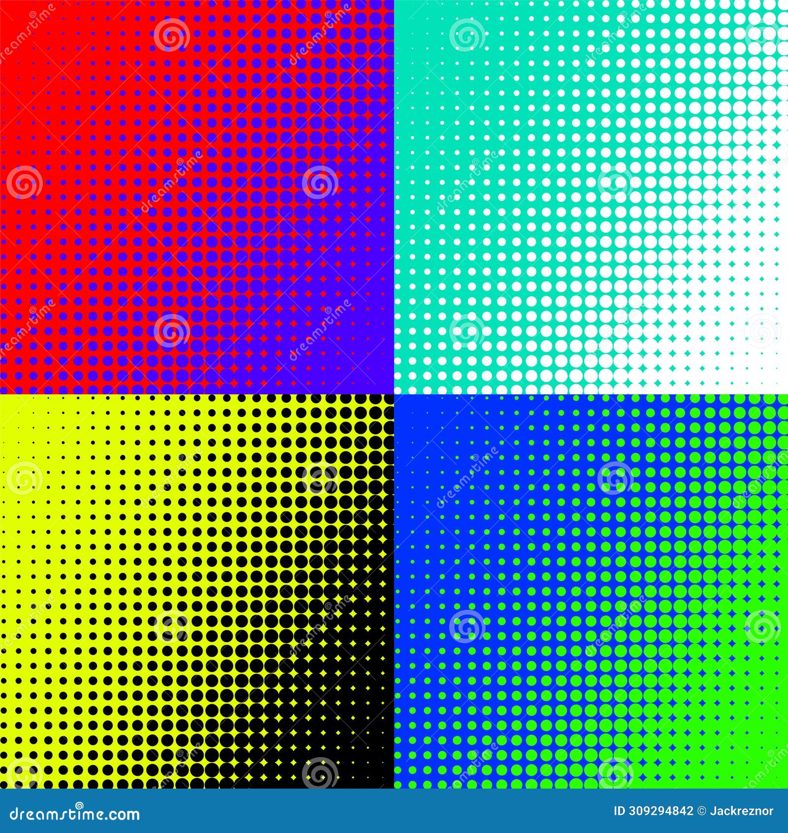 Set of Abstract Halftone Colorful Backgrounds Stock Vector ...