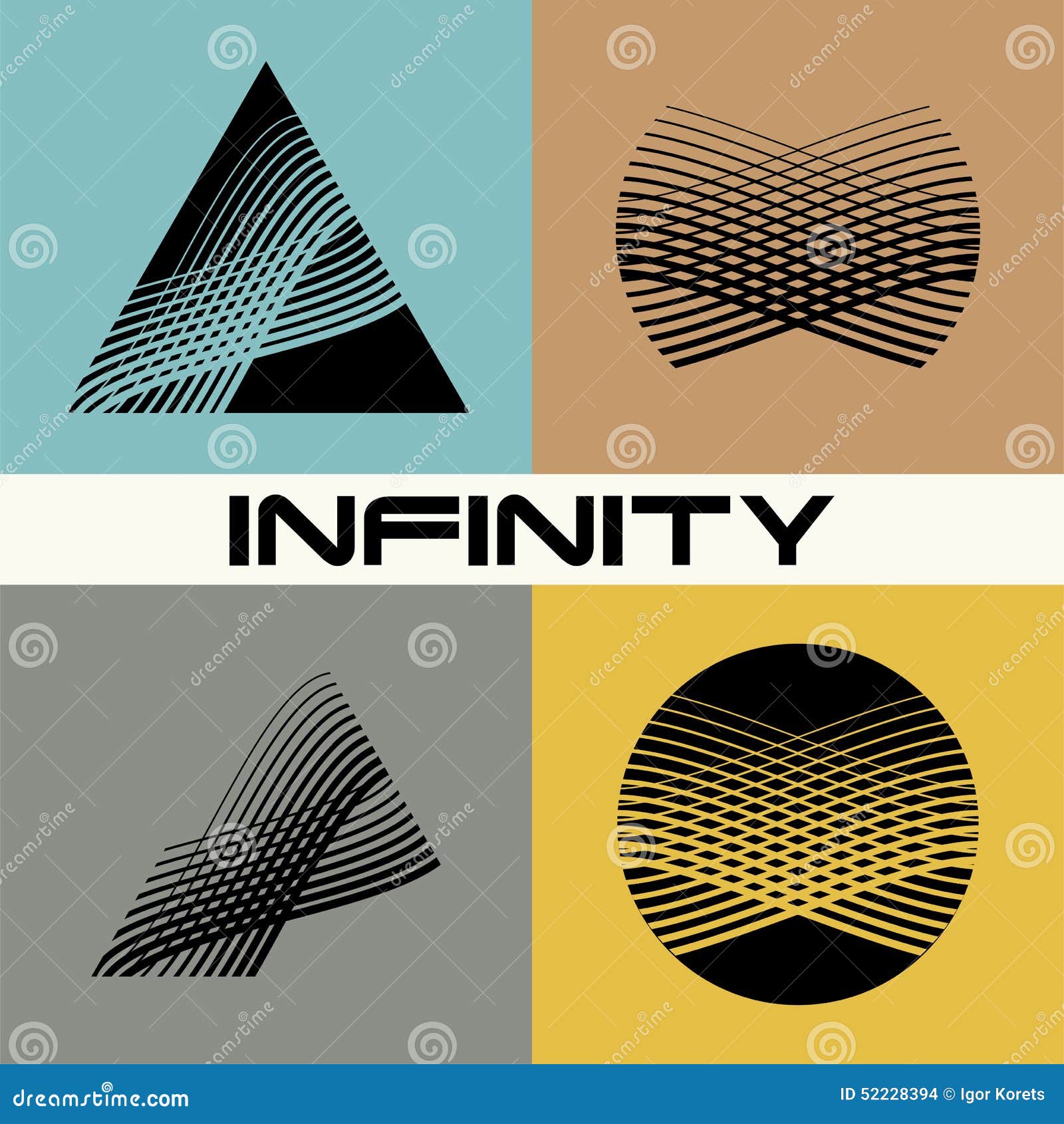 Set. Abstract Infinity Logo Design Template Stock Vector - Illustration ...