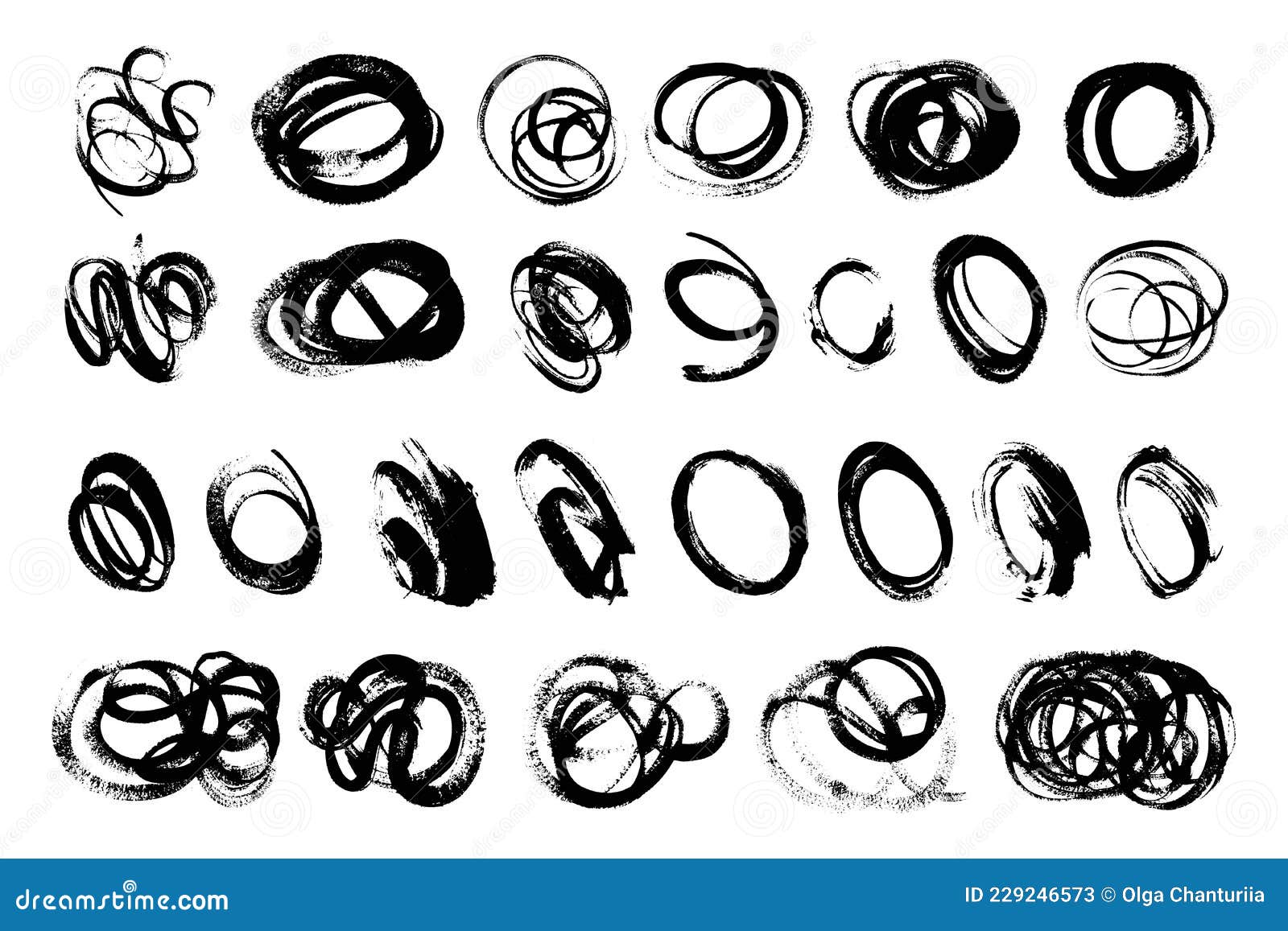 Messy Hand Drawn Scrawls Vector Illustrations Set | CartoonDealer.com ...