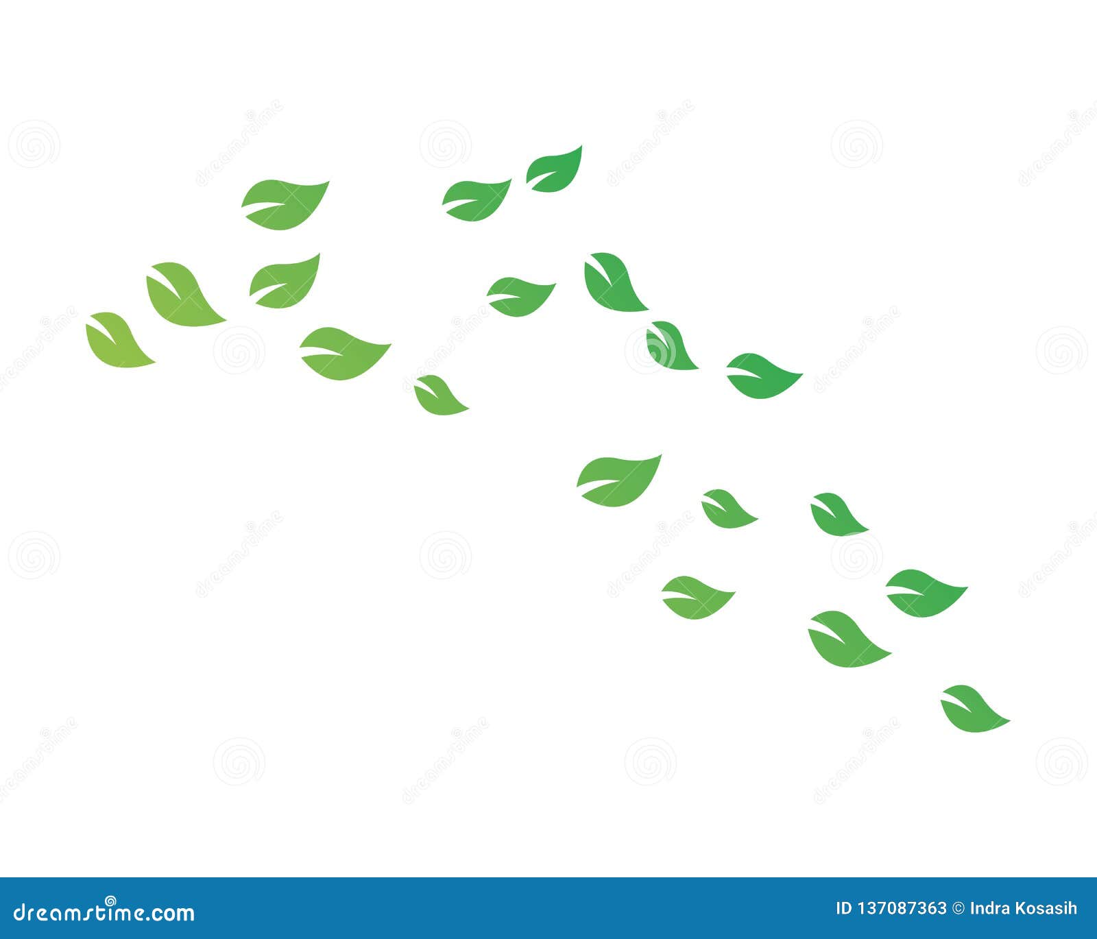 Set of Abstract Leaf Background Template Vector Stock Vector ...