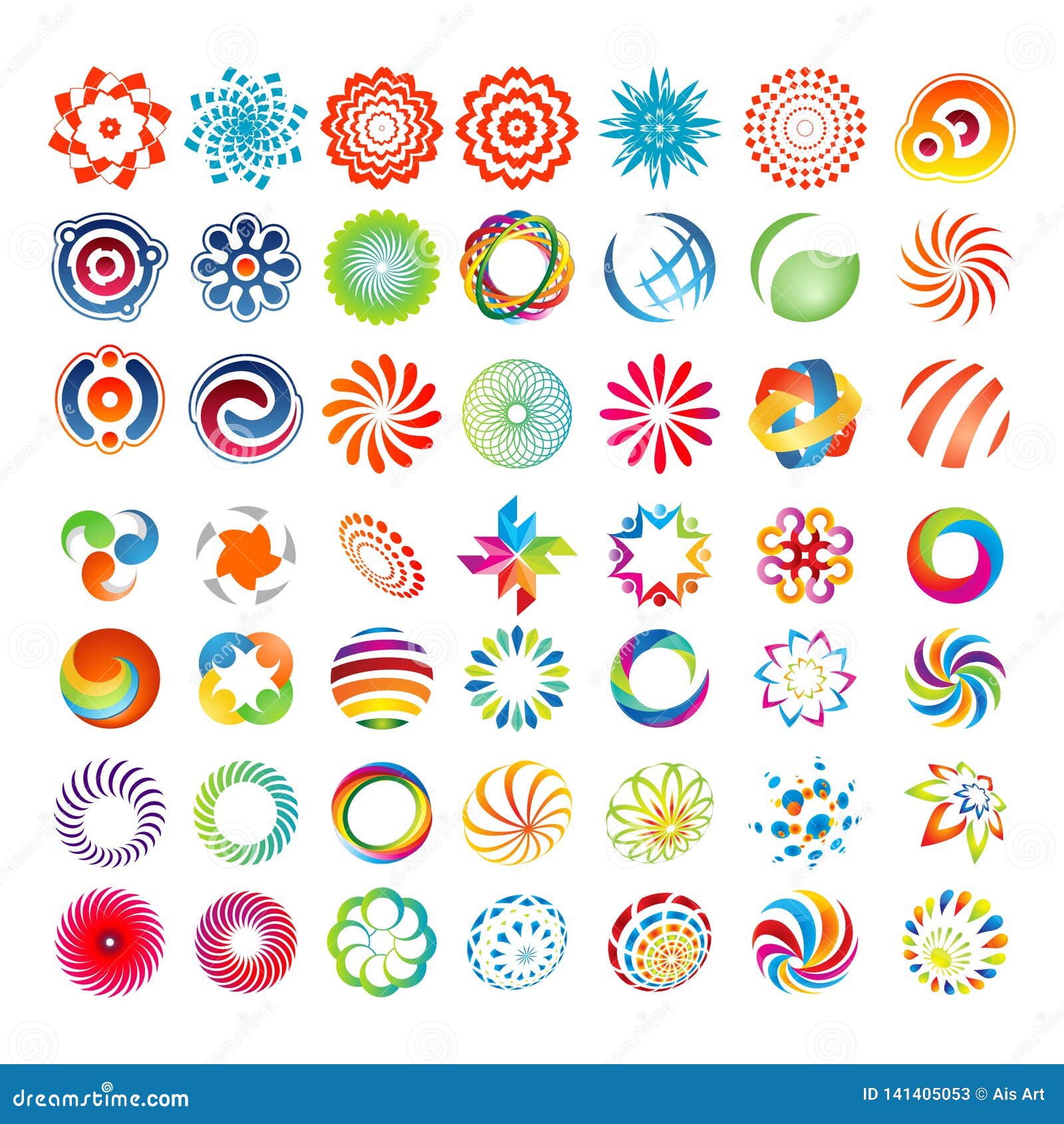 Set of Abstract Logo Element - Logo Design Vector Stock Vector ...