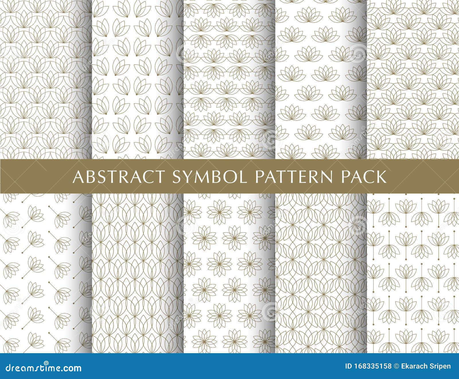 Set of Abstract Symbol Vector Patterns Stock Photo - Image of elegant ...