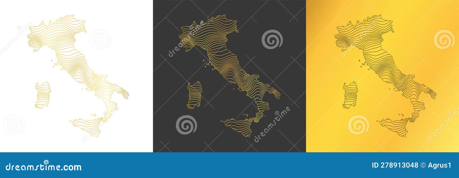 Maps Of Italy With National Flags Icon Vector Design Symbol ...