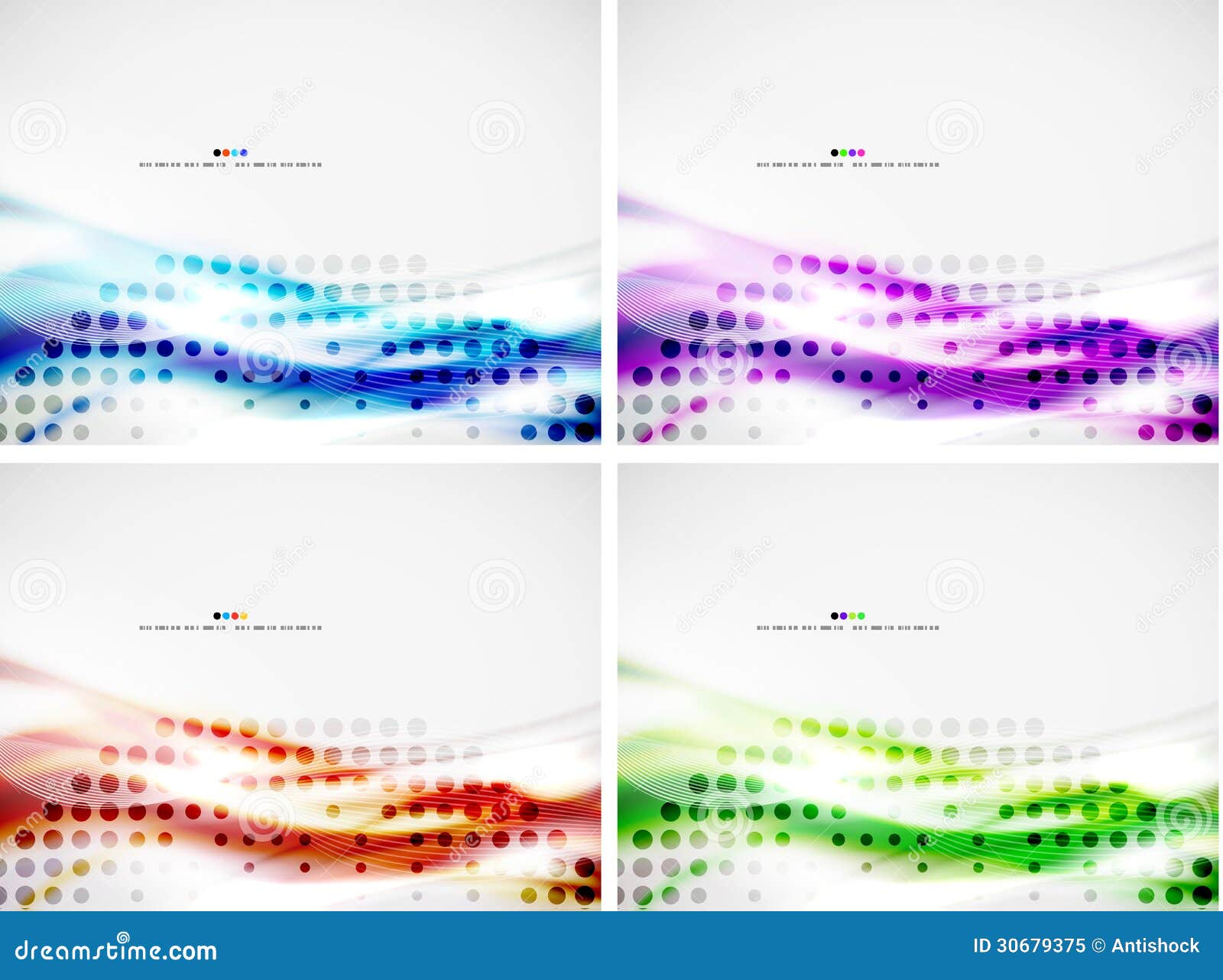 Set of Abstract Modern Design Templates Stock Illustration ...