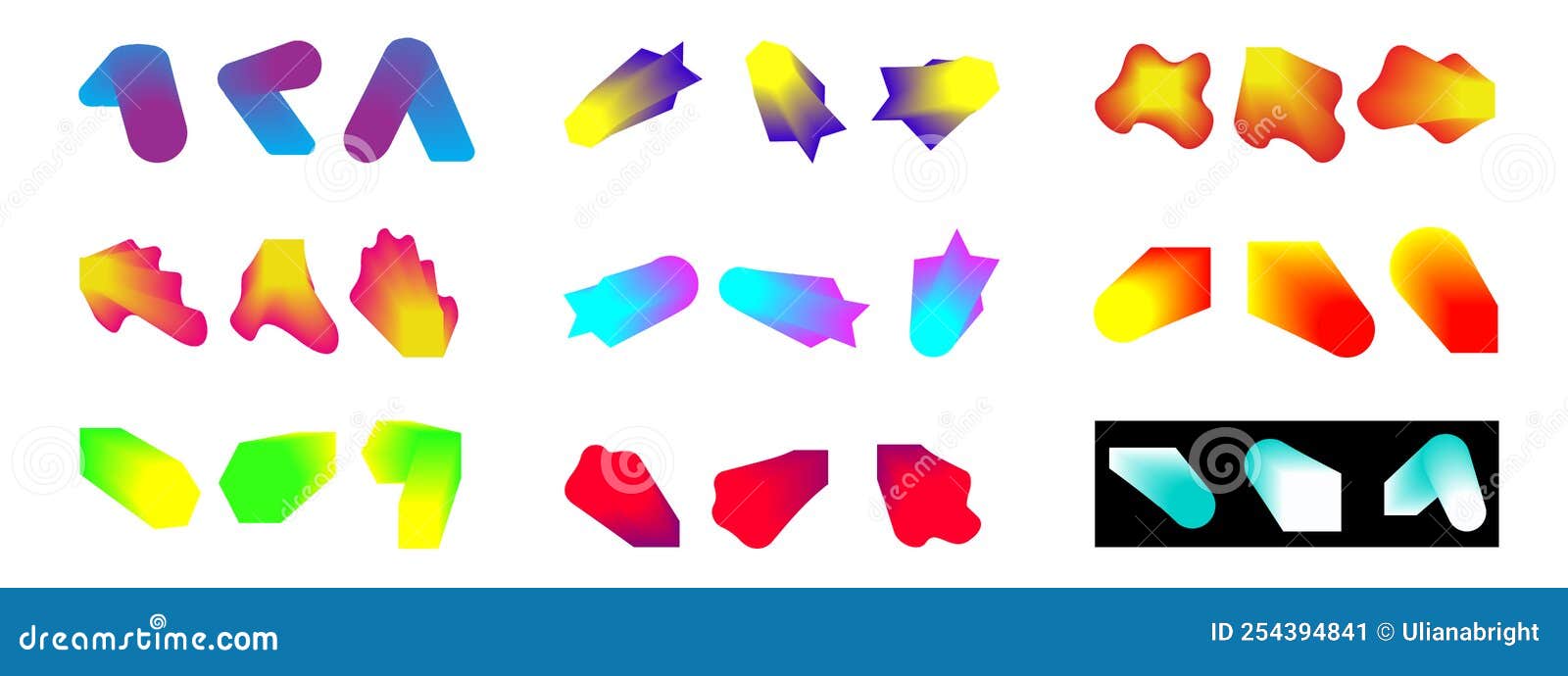 Set of Abstract Modern Graphic Elements. Stock Illustration ...