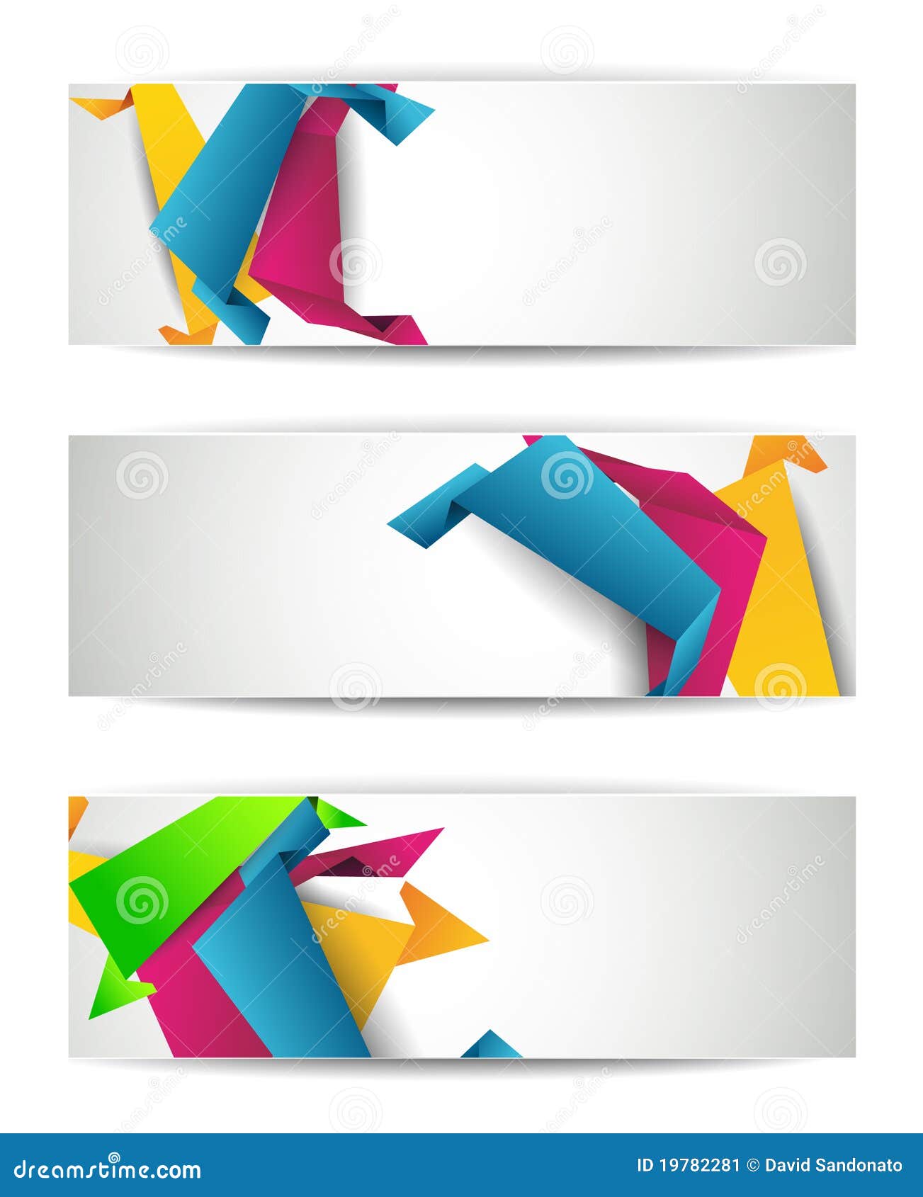 Set of Abstract Modern Header Banner Stock Vector - Illustration of ...