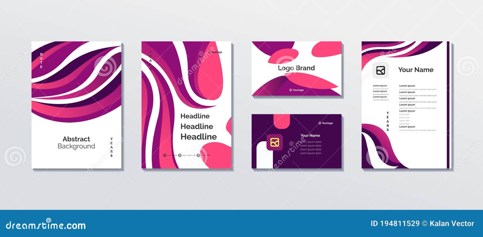 Set of Abstract Modern Template Layout Ready for Various Purpose Your ...