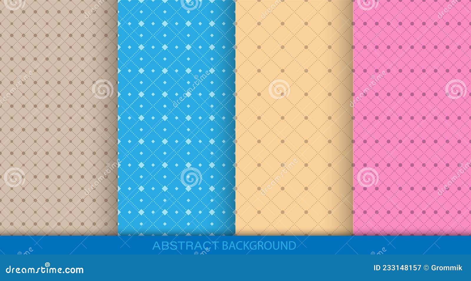 Set of Abstract Patterns for Banners, Covers, Textures, Textiles and ...