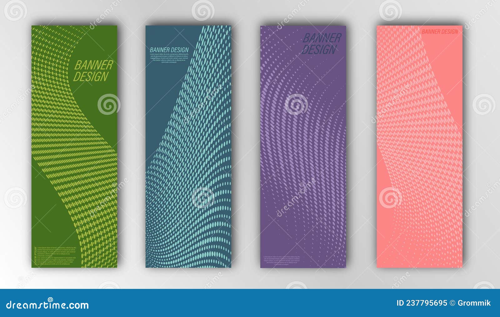 Set of Abstract Patterns for Banners, Textures, Textiles, Cards ...