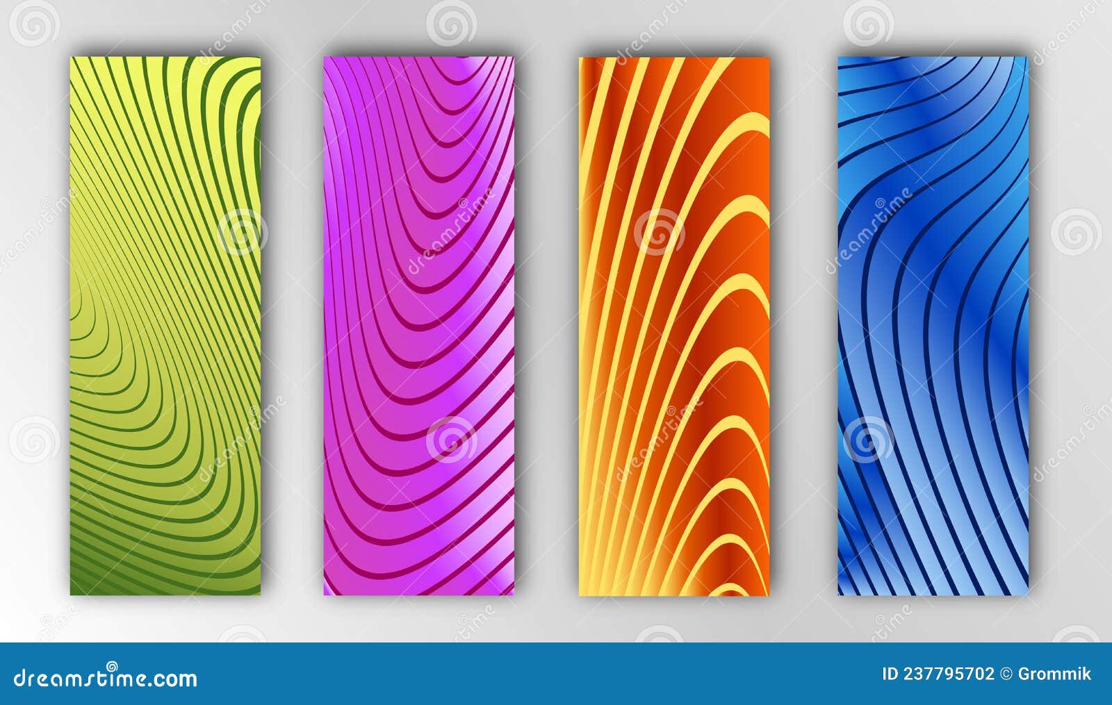 Set of Abstract Patterns for Banners, Textures, Textiles, Cards ...