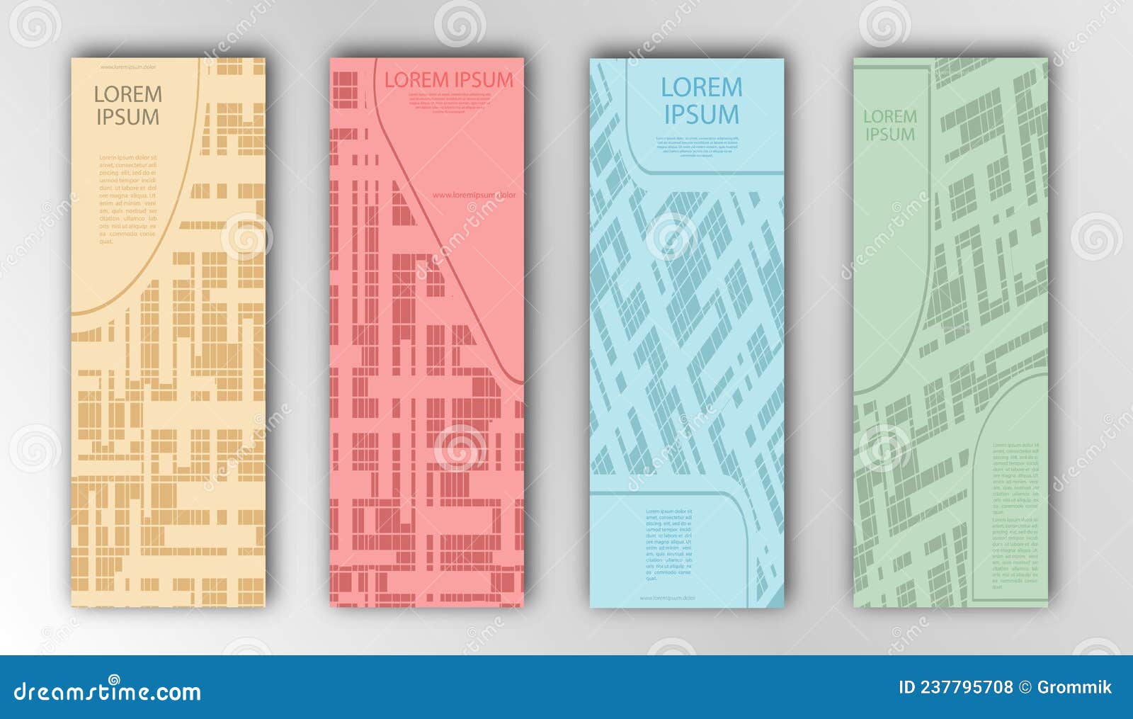 Set of Abstract Patterns for Banners, Textures, Textiles, Cards ...