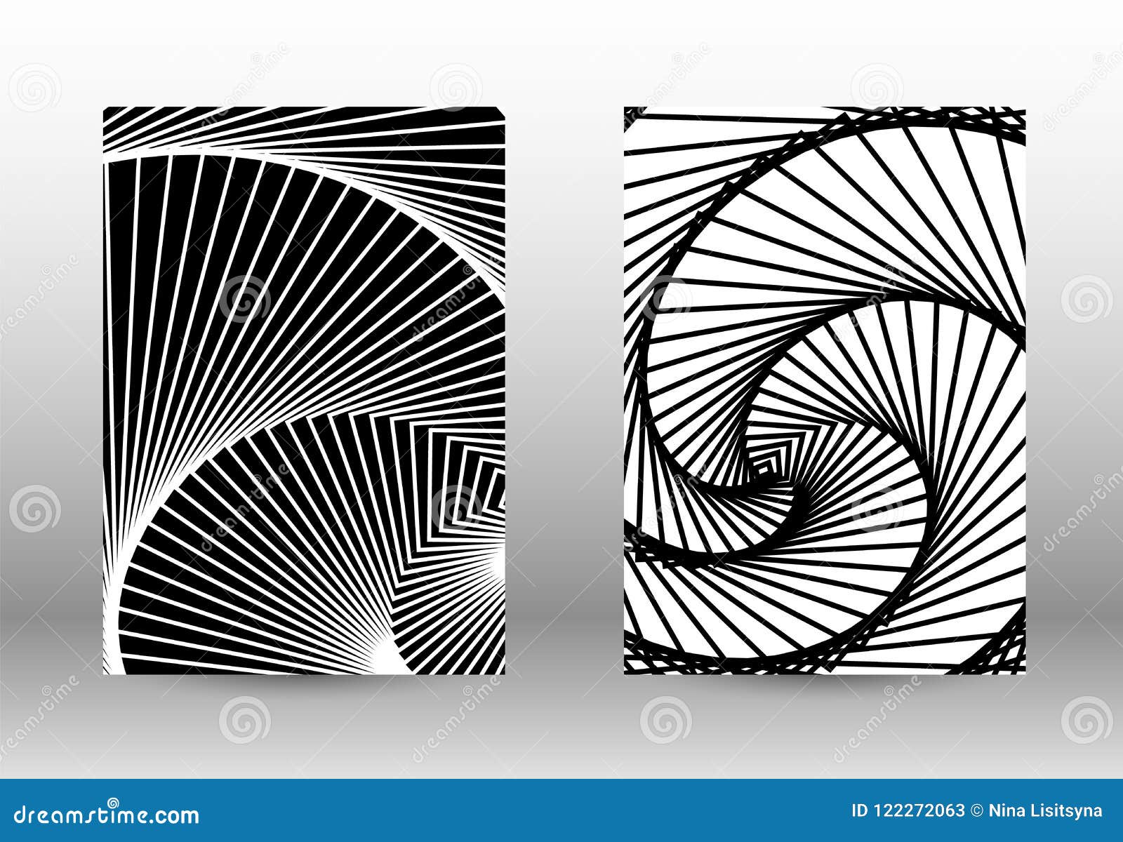Set of Abstract Patterns with Distorted Lines. Stock Vector ...