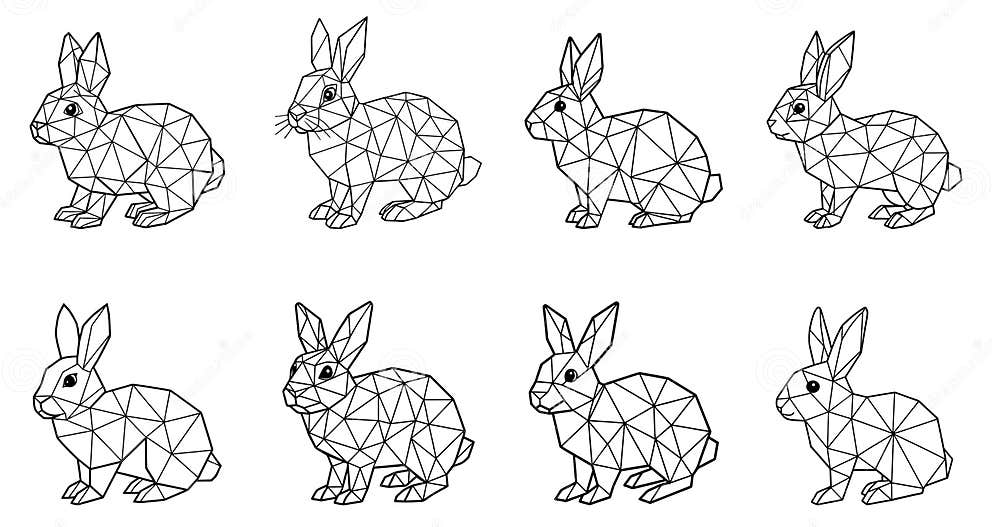 Set of Abstract Polygonal Rabbits. Linear Geometric Polygonal Rabbits ...