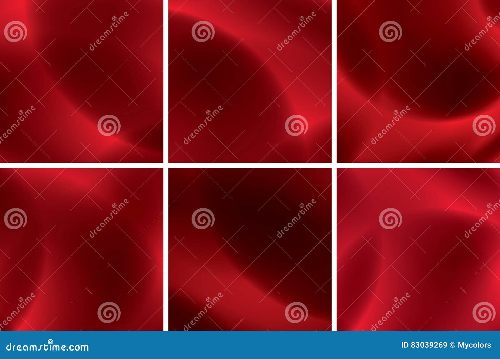 Set of Abstract Vector Red Neon Backgrounds Stock Vector - Illustration ...