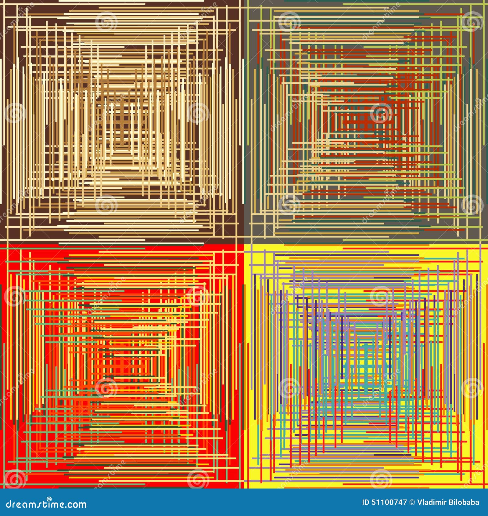 Set of Abstract Seamless Background Stock Vector - Illustration of pink ...