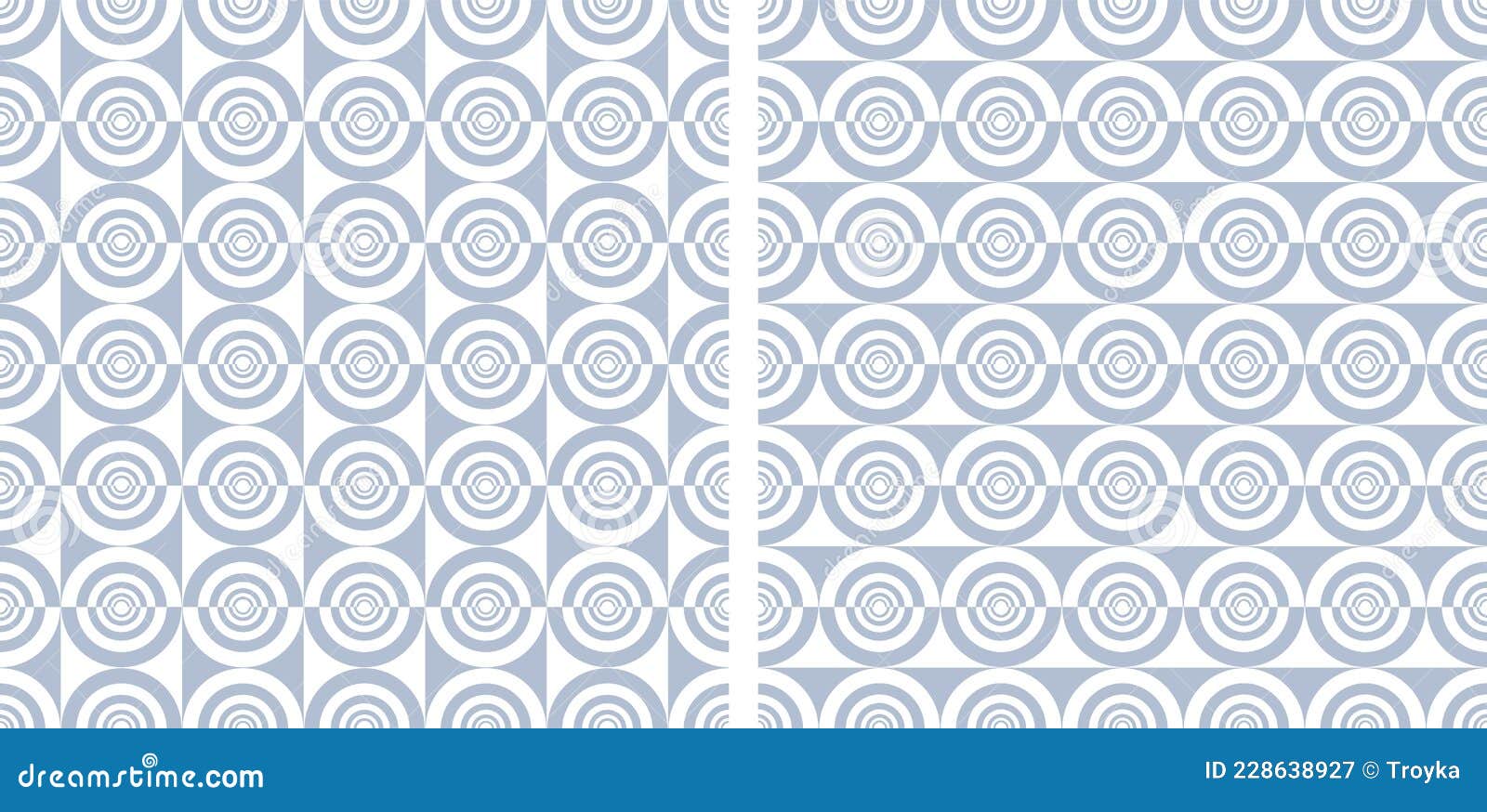 Seamless Geometric Patterns with Circle Elements Stock Vector ...