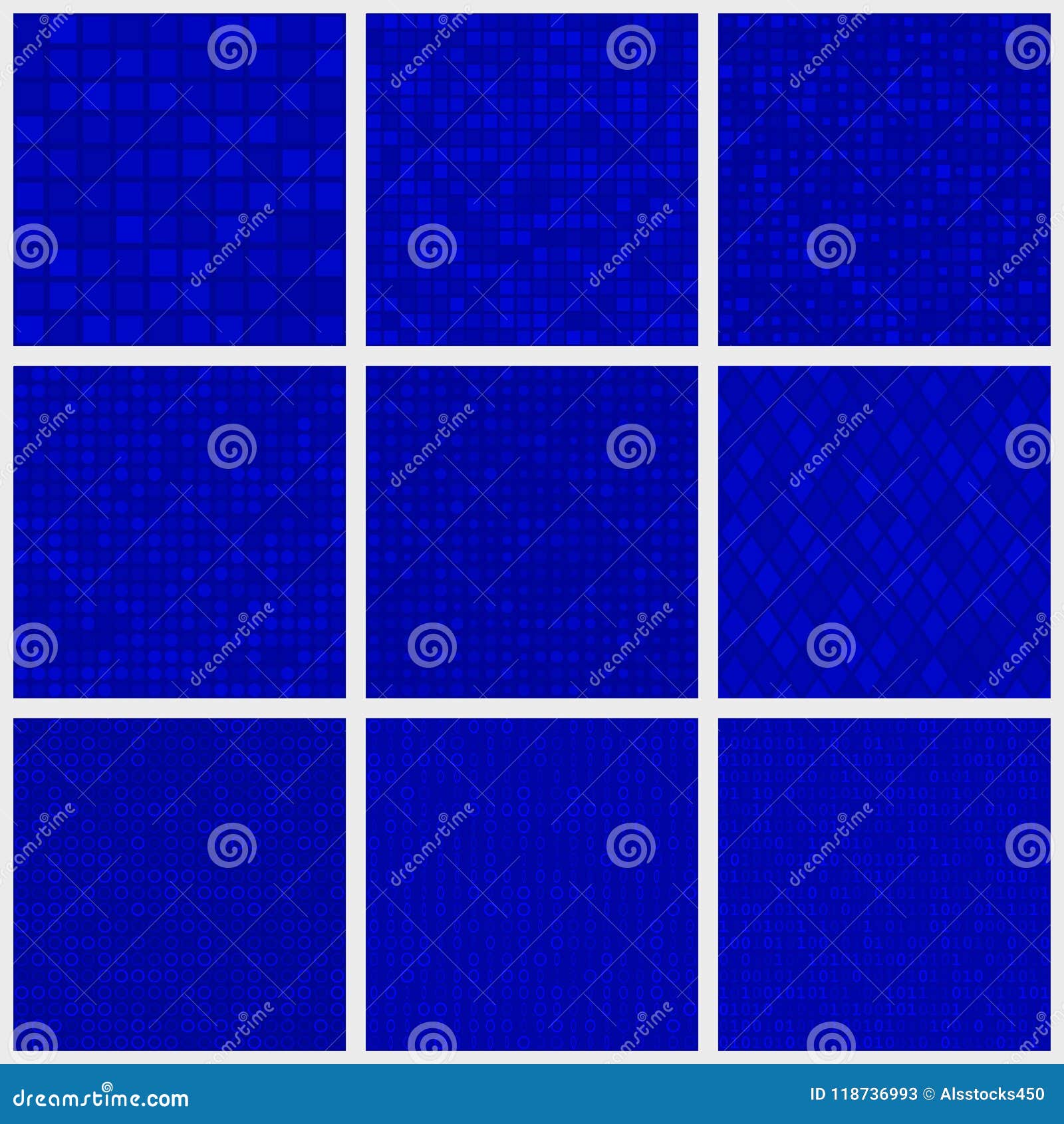 Abstract Seamless Patterns of Small Elements Stock Vector ...