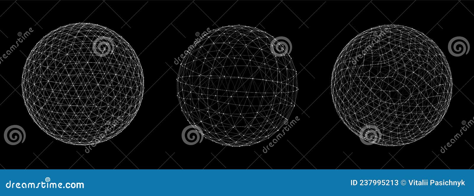 Set of Abstract Spheres from Points and Lines. Network Connection ...