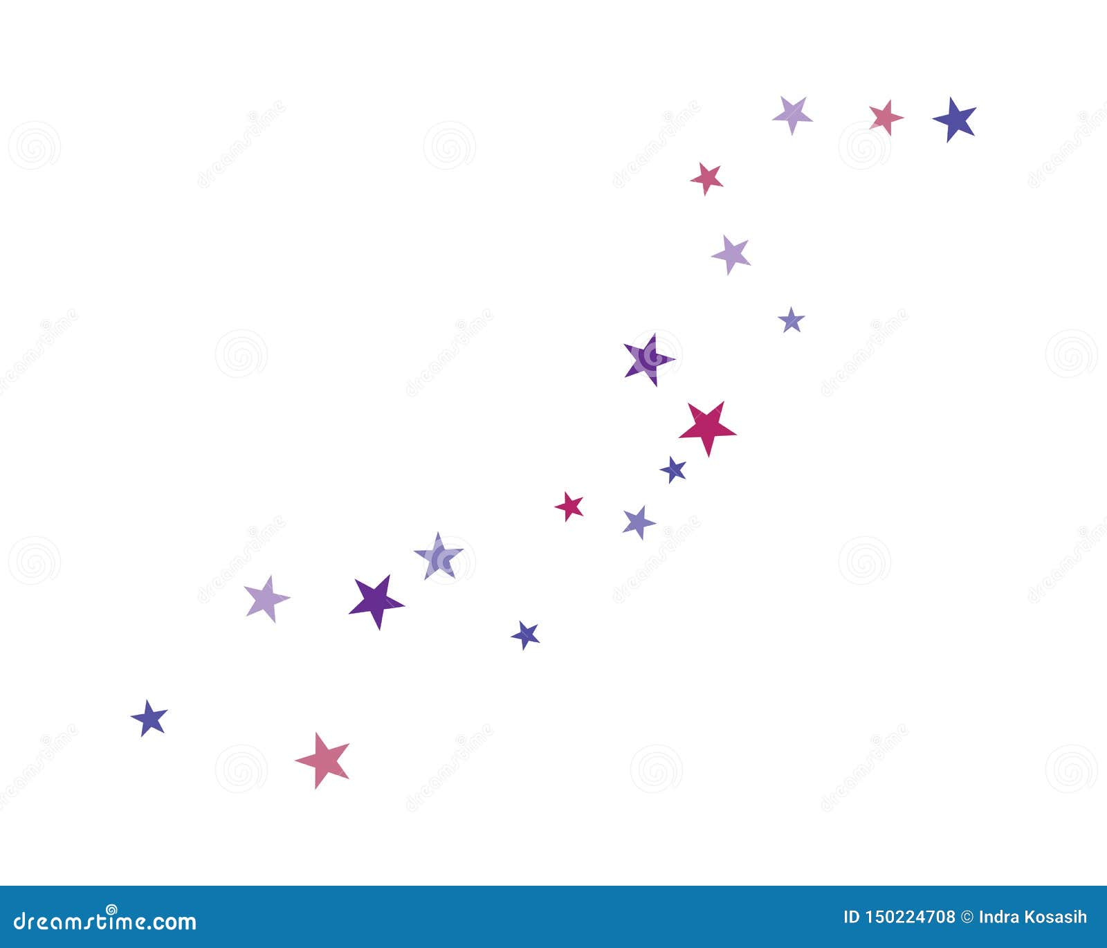 Set of Abstract Stars Background Template Vector Illustration Stock ...
