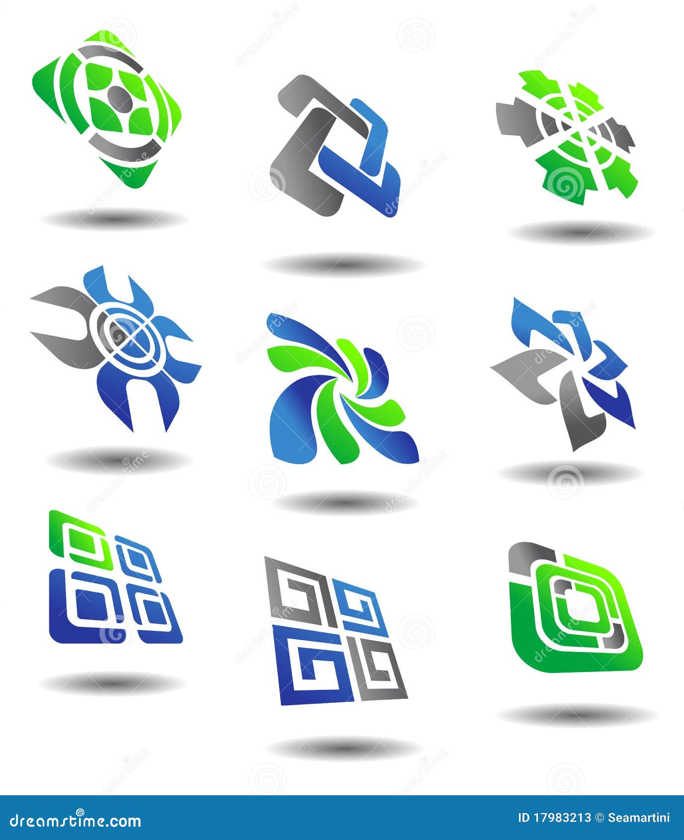 Set of abstract symbols stock vector. Illustration of ornate - 17983213