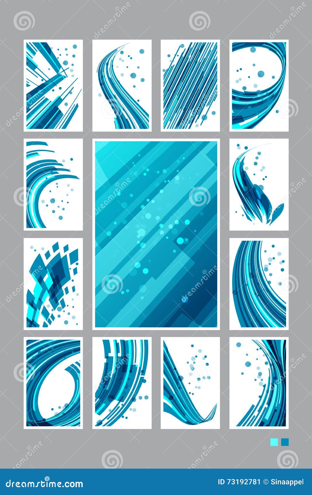 Set Abstract Technology Background, Business Cards Stock Vector ...