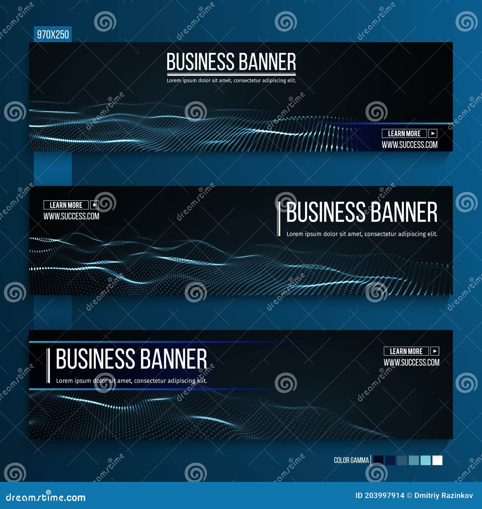 Abstract Technology Web Banner. Background 3d Grid. Ai Tech Wire ...