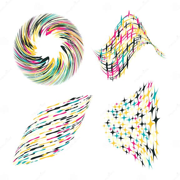 Set of Abstract Templates for Design Project - Vector Illustration ...