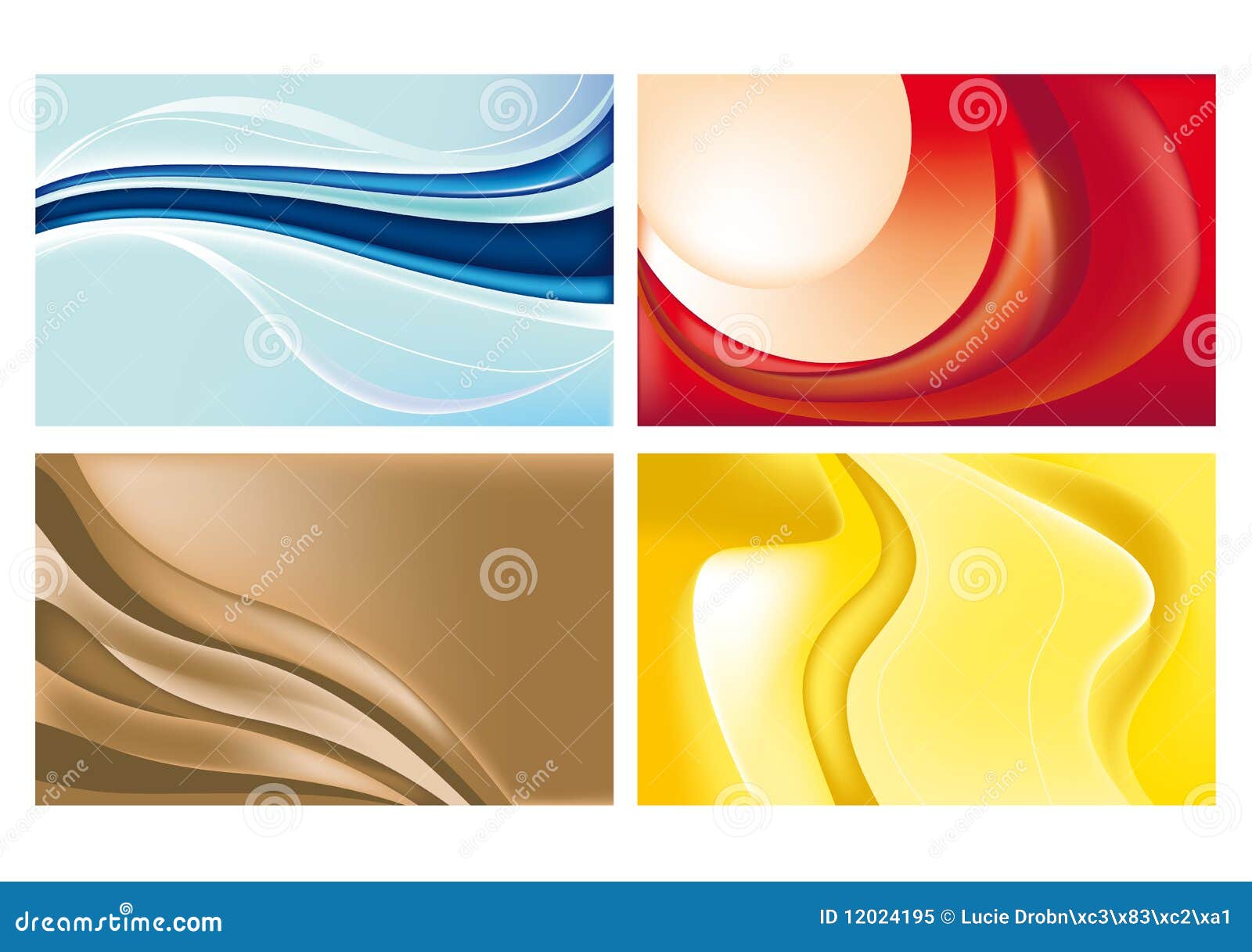 Set of Abstract Trendy Backgrounds Stock Vector - Illustration of ...