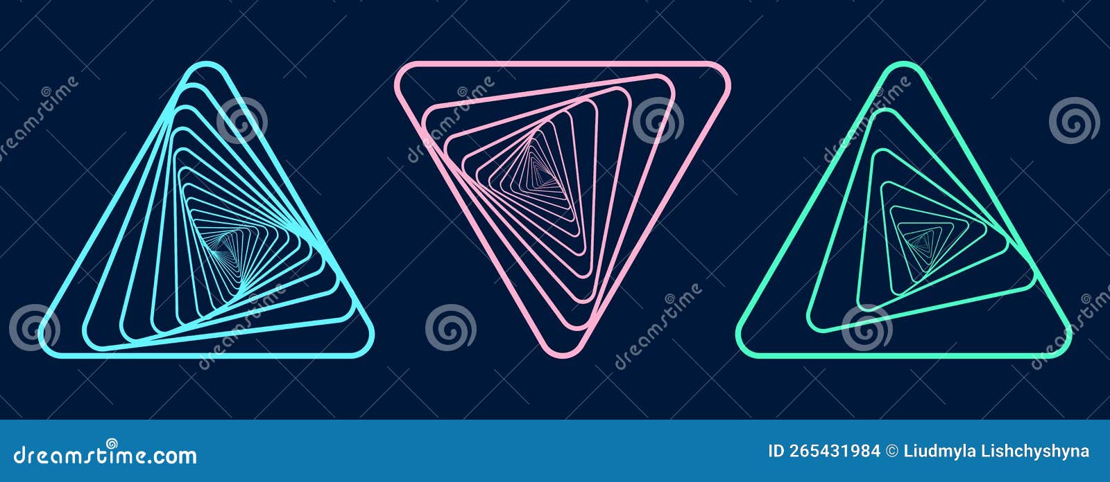 Set of Abstract Twisting Tunnels of Different Shapes from Triangles ...