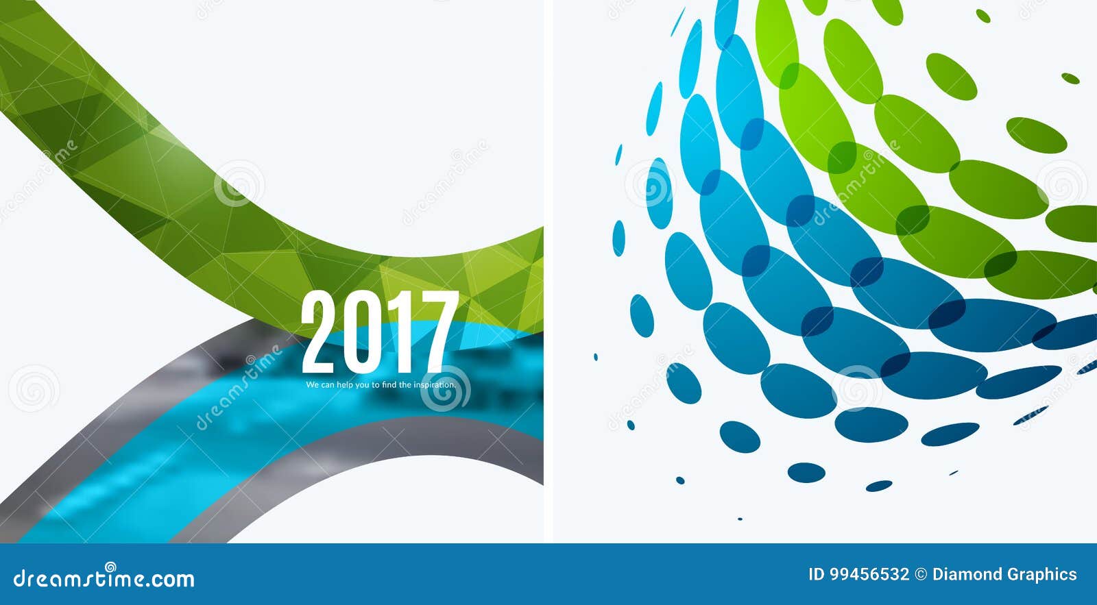 Set of Abstract Vector Rounded Design Elements Stock Vector ...