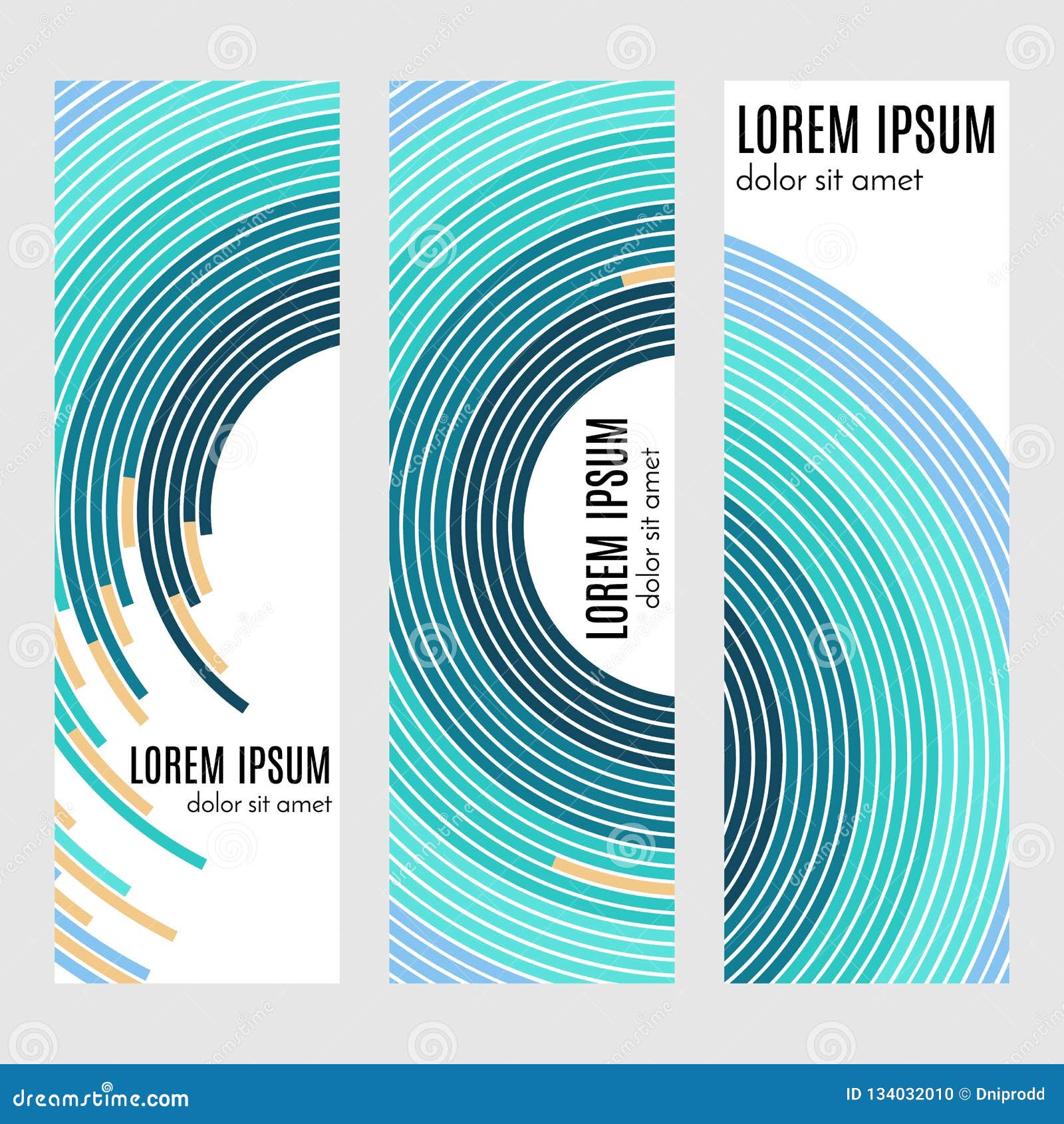 Set of Abstract Vertical Header Banners Stock Vector - Illustration of ...