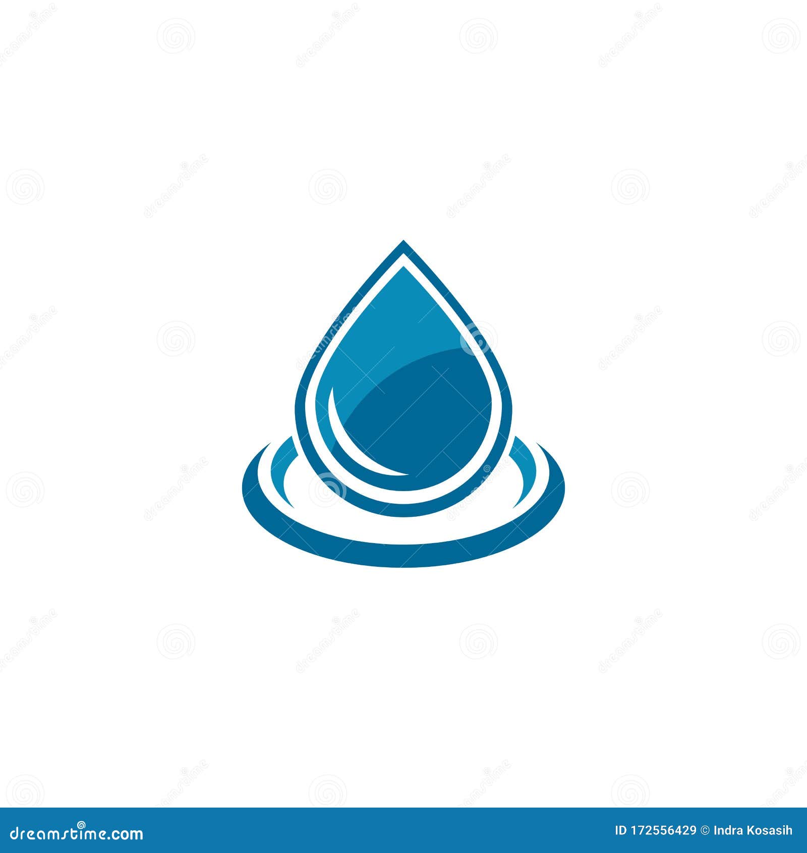 Set Of Abstract Water Drops Symbols Stock Vector - Illustration of pure ...