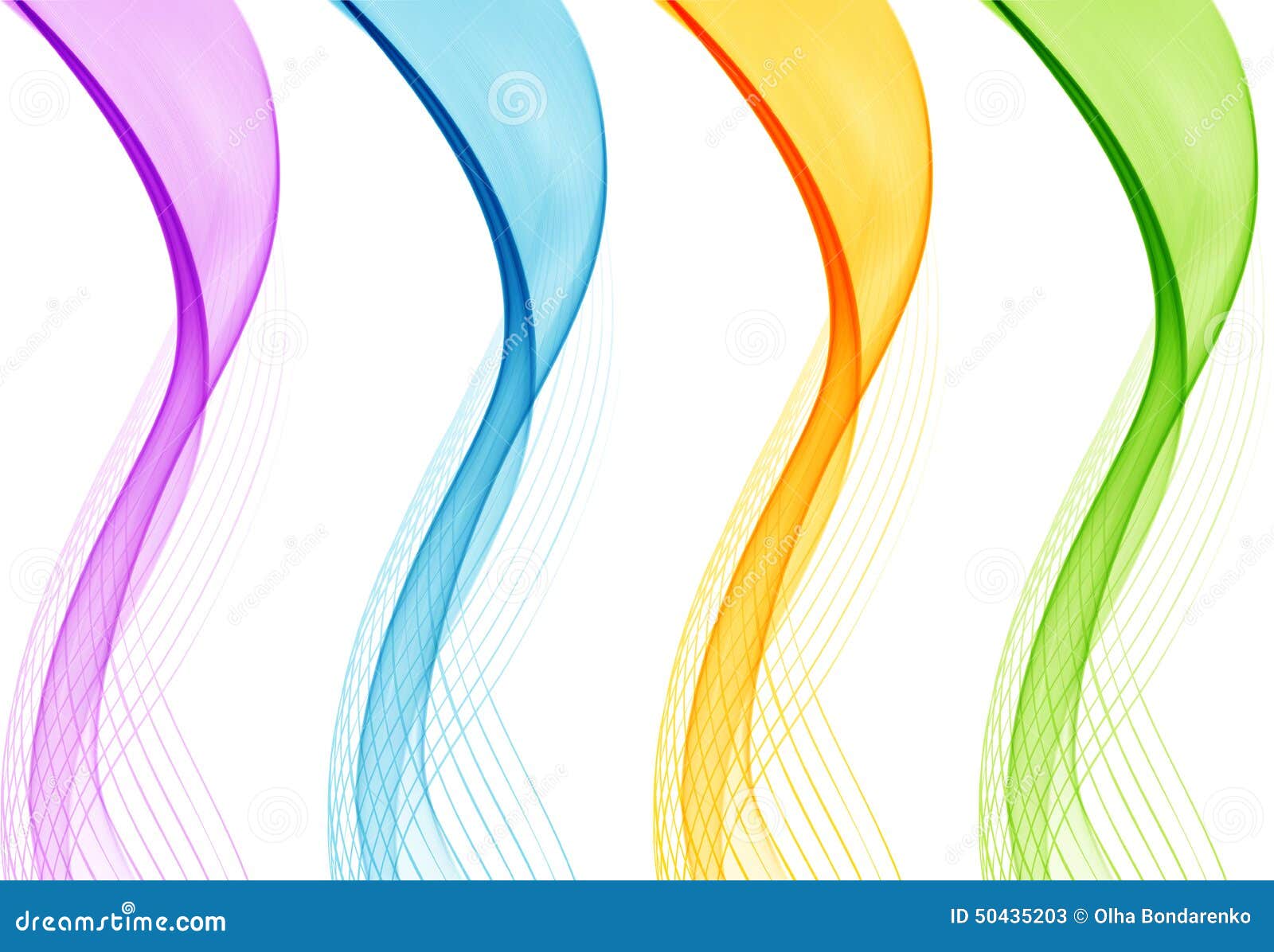 Set of Abstract Waves Line. Template Design Stock Vector - Illustration ...