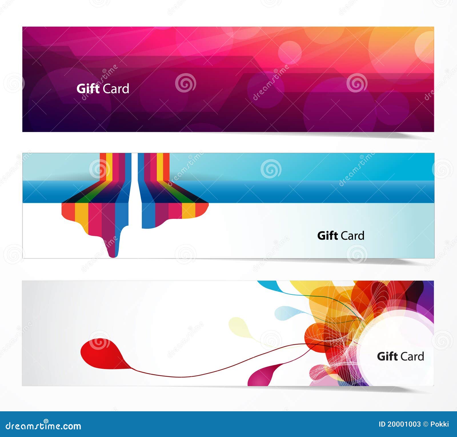 Set of Abstract Web Banners. Stock Vector - Illustration of stripes ...