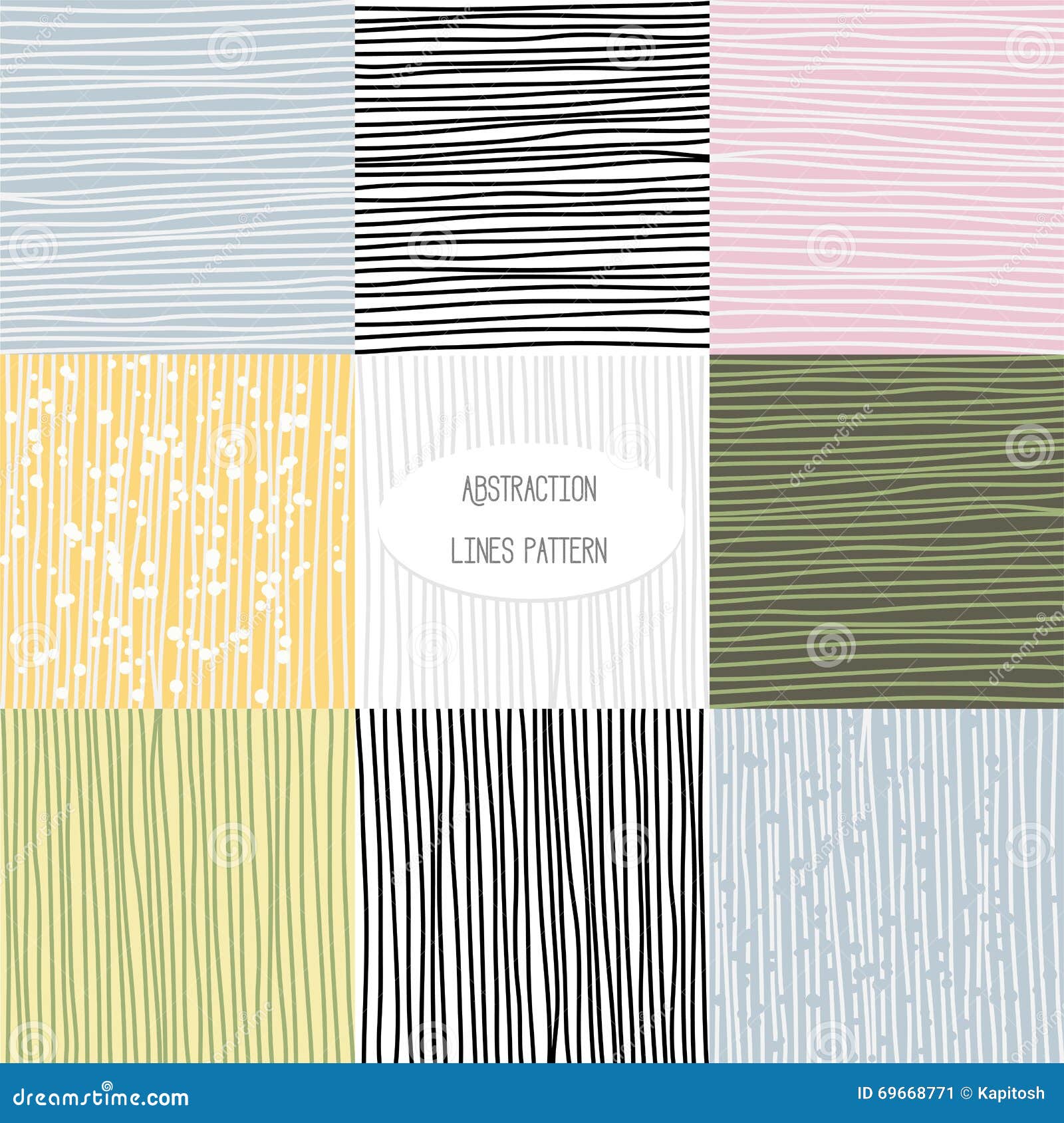 Set Abstraction Vertical and Horizontal Line Stock Vector ...