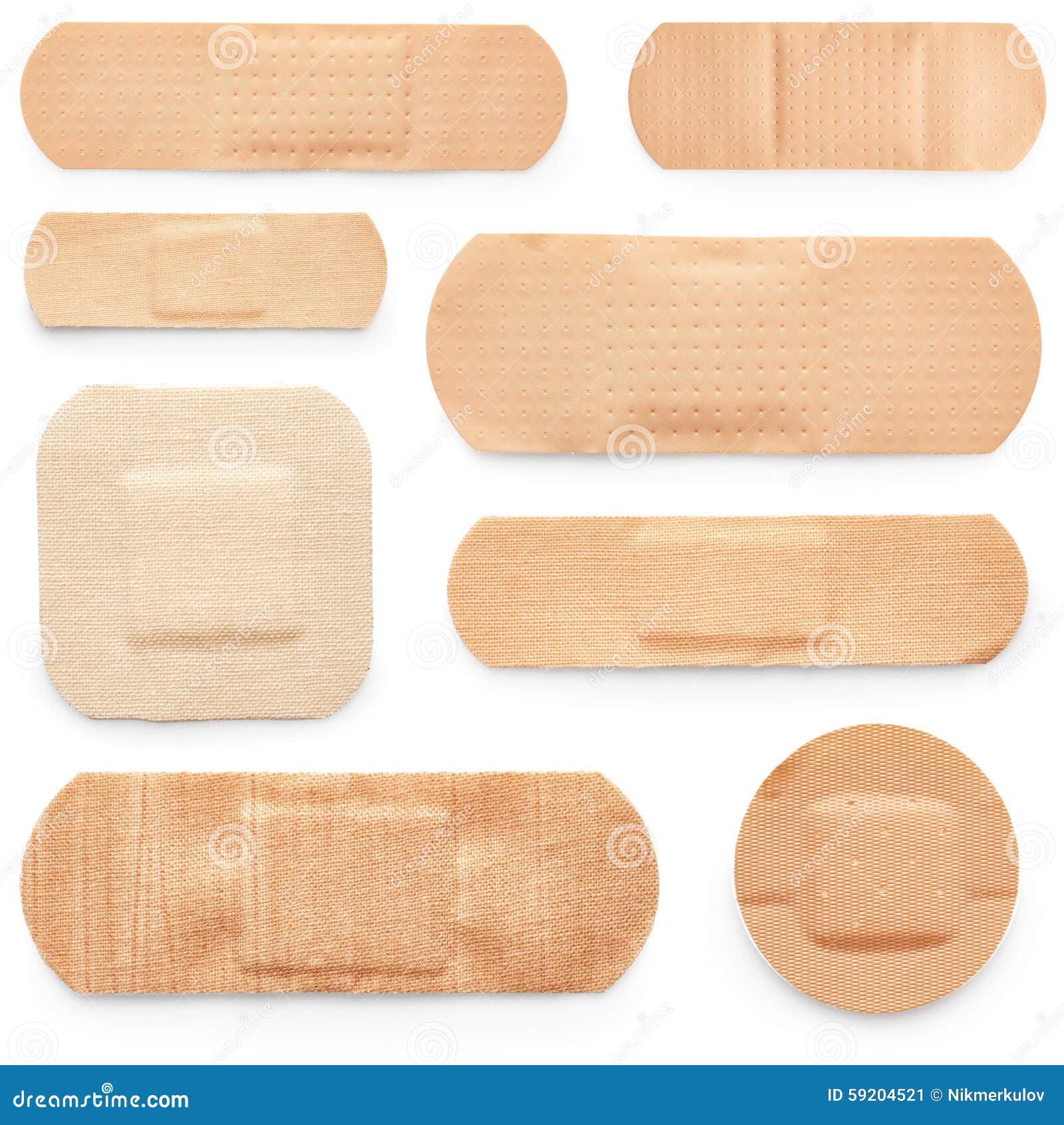 Set of adhesive plasters stock image. Image of patch - 59204521